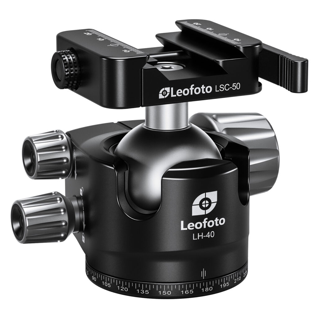 Leofoto LH-40SC Lever-Release Hybrid Clamp Ball Head for Shooting ...